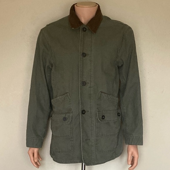 Orvis | Jackets & Coats | Orvis Green Quilt Lined Corduroy Collar ...